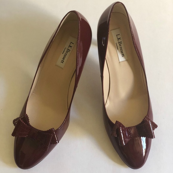 LK Bennett | Shoes | Lkbennett London Burgundy Pumps | Poshmark